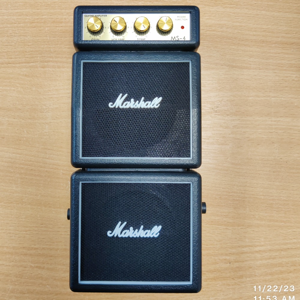 Pre-owned Marshall MS-4 Micro Stack amplifier Mini Guitar travel amp ...